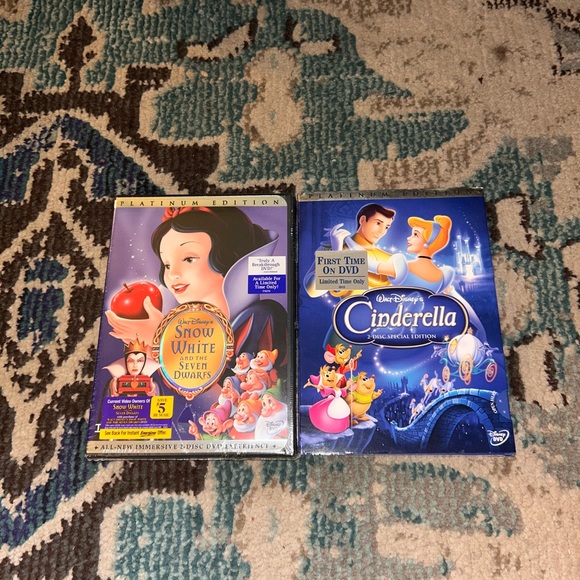Other | Disney Princess Dvd Set Snow White And Cinderella | Poshmark